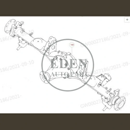 2400101XKM01B HAVAL TANK 300 Rear axle assembly GWM HAVAL AUTO PARTS ...
