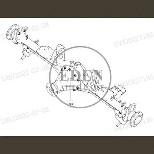 2400101XKV1BA HAVAL TANK 500 Rear axle assembly GWM HAVAL AUTO PARTS ...