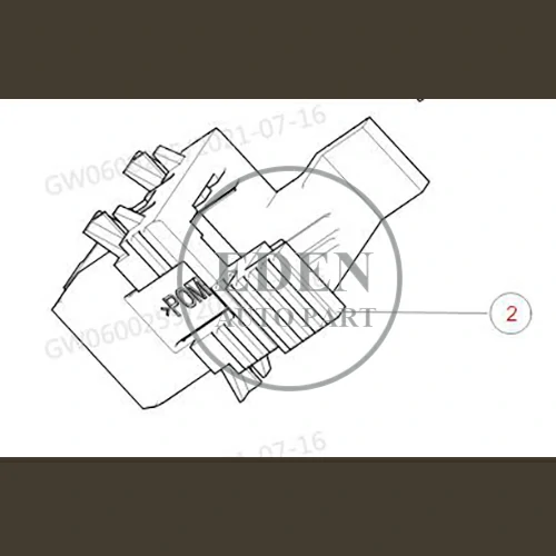 4134103XKN01A HAVAL JOLION TANK 500 Brake light switch bracket GWM ...